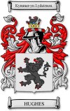 Hughes Wales coat of arms / Hughes Wales Family Crest